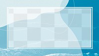 Blue blank frame png background | Free PNG - rawpixel