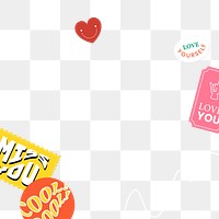 Png word sticker corner border | Premium PNG - rawpixel