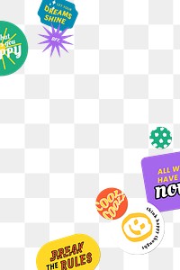 Png word sticker corner border | Premium PNG - rawpixel