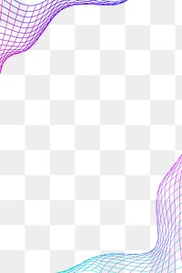 Neon synthwave frame design element | Premium PNG - rawpixel