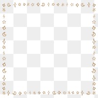 Moon and stars frame design | Premium PNG - rawpixel