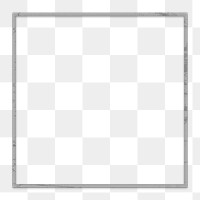 Gray square frame png glitch | Premium PNG - rawpixel