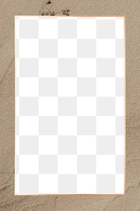 Sand texture rectangle frame design | Premium PNG - rawpixel