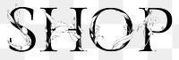 Png shop word floral font | Premium PNG Sticker - rawpixel