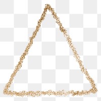 Png gold glitter triangle element | Free PNG - rawpixel