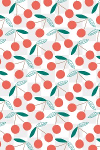 Png pastel cherry pattern transparent | Free PNG - rawpixel