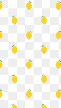 Png hand drawn lemon pattern | Premium PNG - rawpixel