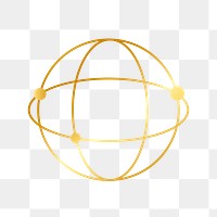 Global network icon png gold | Premium PNG Sticker - rawpixel