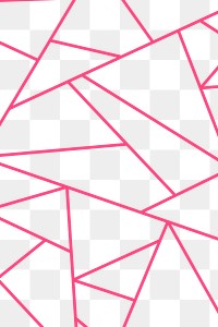 Pink geometric triangle pattern png | Premium PNG - rawpixel