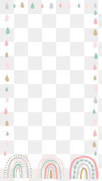 Rainbow frame PNG clipart, doodle | Premium PNG - rawpixel