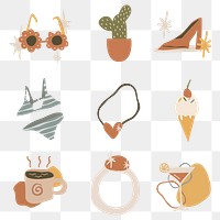 Cute feminine sticker png transparent, | Premium PNG - rawpixel