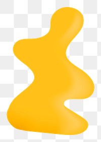 Yellow blob png sticker, transparent | Premium PNG Sticker - rawpixel