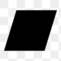 Slanted square png sticker, simple | Premium PNG - rawpixel