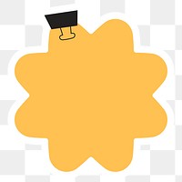 Yellow bubble shaped reminder note | Premium PNG Sticker - rawpixel