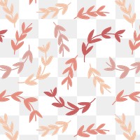 Pink seamless leaf patterned transparent | Premium PNG - rawpixel