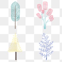 Cute pastel pine tree sticker | Premium PNG - rawpixel