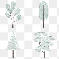 Cute pine tree sticker design | Premium PNG - rawpixel
