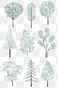 Cute pine tree sticker design | Premium PNG - rawpixel