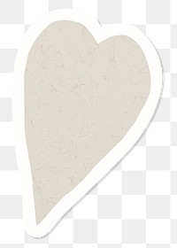 Beige heart shape sticker transparent | Free PNG Sticker - rawpixel