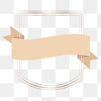 Gold frame bronze ribbon banner | Premium PNG - rawpixel