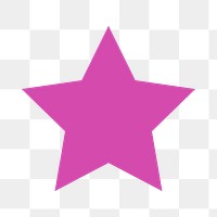 Pink star geometric shape transparent | Premium PNG Sticker - rawpixel