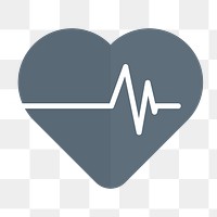Heart rate medical icon transparent | Premium PNG Sticker - rawpixel