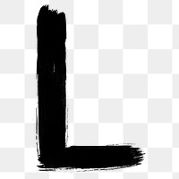 Letter L png grunge hand | Premium PNG Sticker - rawpixel