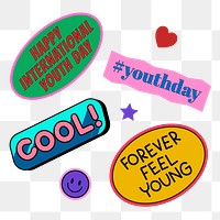 Fun and colorful word stickers | Premium PNG - rawpixel