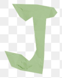 J letter paper cut png | Premium PNG Sticker - rawpixel