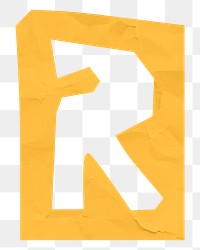 R letter paper cut png | Premium PNG Sticker - rawpixel