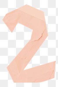 Number 2 font png paper | Free PNG Sticker - rawpixel