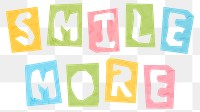 SMILE MORE png paper cut | Premium PNG Sticker - rawpixel