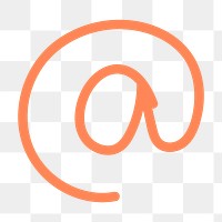 Symbol at sign png doodle | Free PNG Sticker - rawpixel