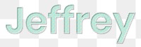 Png Jeffrey word art typography | Premium PNG Sticker - rawpixel