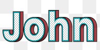 John png name halftone word | Premium PNG - rawpixel