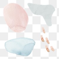 Neutral watercolor element set transparent | Premium PNG - rawpixel