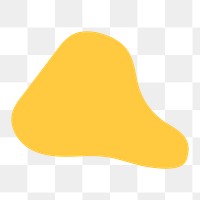 Yellow png sticker irregular abstract | Premium PNG Sticker - rawpixel
