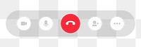 Png call interface icons bar | Premium PNG Sticker - rawpixel