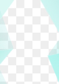 Turquoise geometric frame transparent background | Free PNG - rawpixel