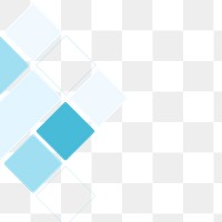 Blue cubic border transparent png | Free PNG Sticker - rawpixel