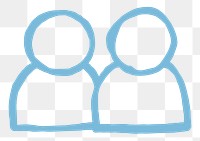 Blue business partner icon transparent | Premium PNG Sticker - rawpixel