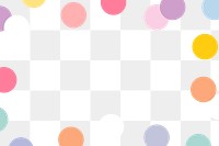 Png pastel polka dots frame | Premium PNG - rawpixel