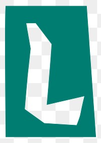 L letter paper cut alphabet | Premium PNG Sticker - rawpixel