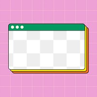 Browser tab png frame, retro | Premium PNG - rawpixel
