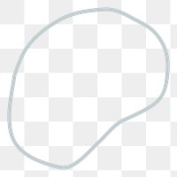 Gray outline png shape sticker, | Premium PNG - rawpixel