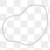 Gray outline png shape sticker | Premium PNG - rawpixel