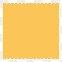Yellow square png sticker, abstract | Premium PNG - rawpixel