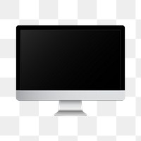 Computer black screen mockup transparent | Premium PNG Sticker - rawpixel