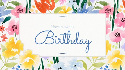 Happy birthday blog banner template, | Premium PSD Template - rawpixel