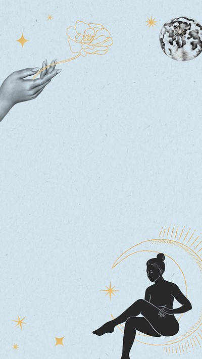 Moon and star, spiritual iPhone | Free Photo - rawpixel